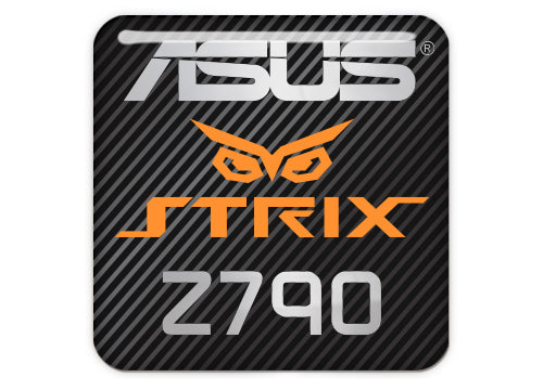 Asus Strix Z790 1"x1" Chrome Effect Domed Case Badge / Sticker Logo ...