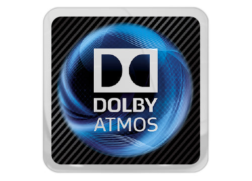 Adhesivo plano con efecto cromado Dolby Atmos de 0,75 x 0,75 pulgadas ...