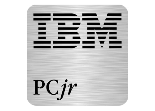 IBM Vortex PC jr PC Junior 0.69"x0.69" Square Brushed Silver Effect Fl ...
