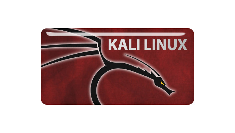 Kali Linux Red 1.5"x0.75" Chrome Effect Domed Case Badge / Sticker Log ...