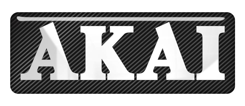 Akai 2.75"x1" Chrome Effect Domed Case Badge / Sticker Logo – Sticker ...