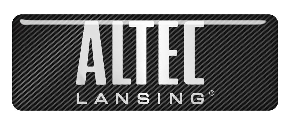 Altec Lansing 2.75"x1" Chrome Effect Domed Case Badge / Sticker Logo ...