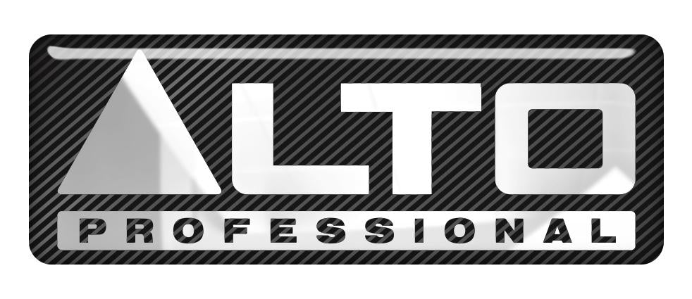 Alto Professional 2.75"x1" Chrome Effect Domed Case Badge / Sticker Lo ...