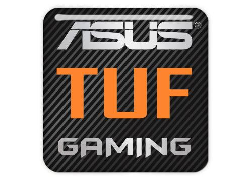 Asus TUF Gaming 1"x1" Chrome Effect Domed Case Badge / Sticker Logo ...
