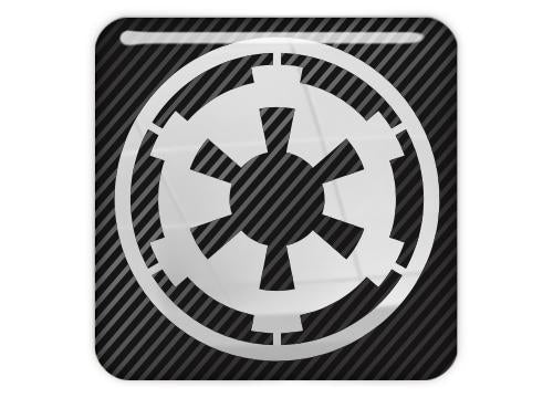 Galactic Empire Imperial Insignia 1"x1" Chrome Effect Domed Case Badge ...