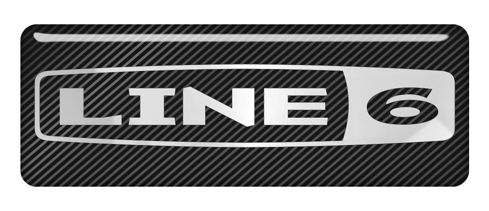 Line 6 2.75"x1" Chrome Effect Domed Case Badge / Sticker Logo – Sticker ...
