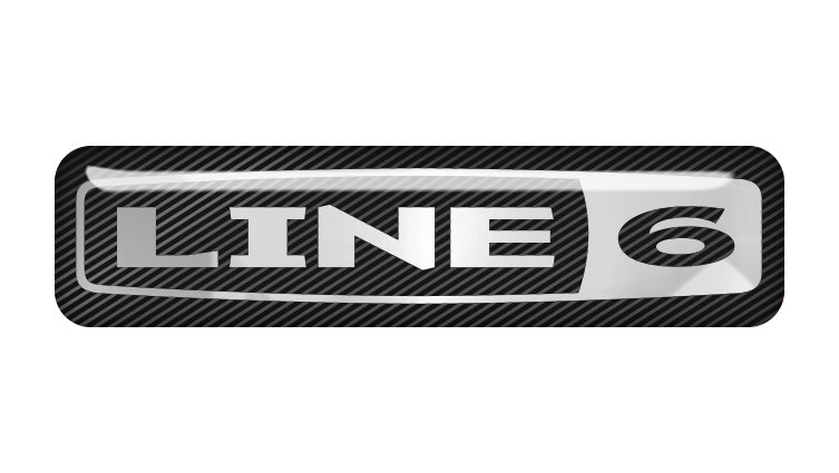 Line 6 2"x0.5" Chrome Effect Domed Case Badge / Sticker Logo – Sticker ...