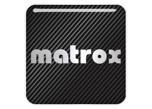 Matrox 1"x1" Chrome Effect Domed Case Badge / Sticker Logo – Sticker ...