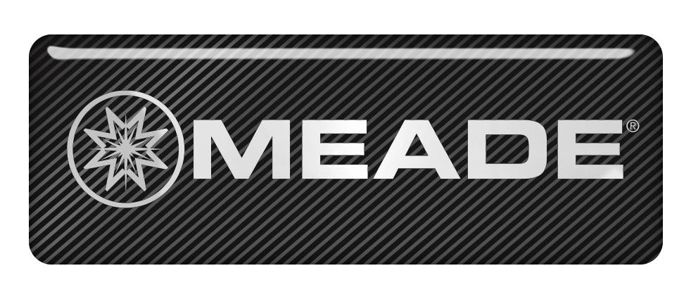 Meade 2.75"x1" Chrome Effect Domed Case Badge / Sticker Logo – Sticker ...