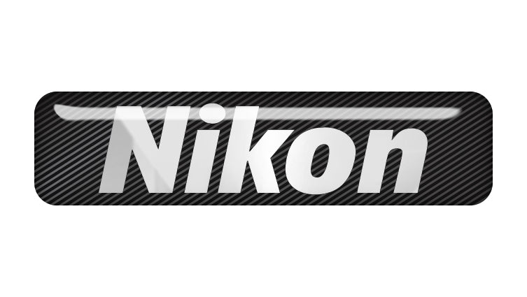 Nikon 2"x0.5" Chrome Effect Domed Case Badge / Sticker Logo – Sticker ...