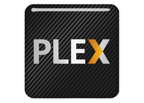 Plex 1"x1" Chrome Effect Domed Case Badge / Sticker Logo – Sticker Library