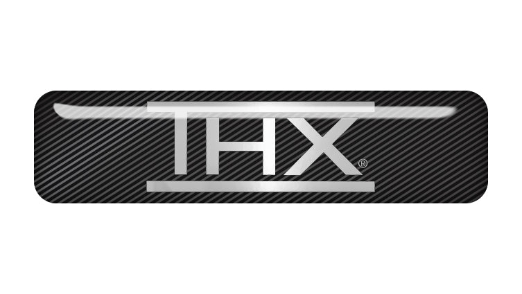 THX 2"x0.5" Chrome Effect Domed Case Badge / Sticker Logo – Sticker Library