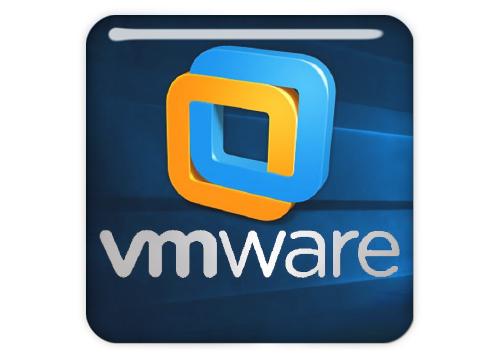 VMWare Color 1"x1" Chrome Effect Domed Case Badge / Sticker Logo ...