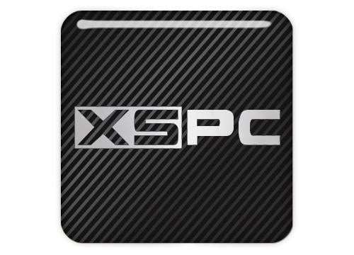 XSPC 1"x1" Chrome Effect Domed Case Badge / Sticker Logo – Sticker Library